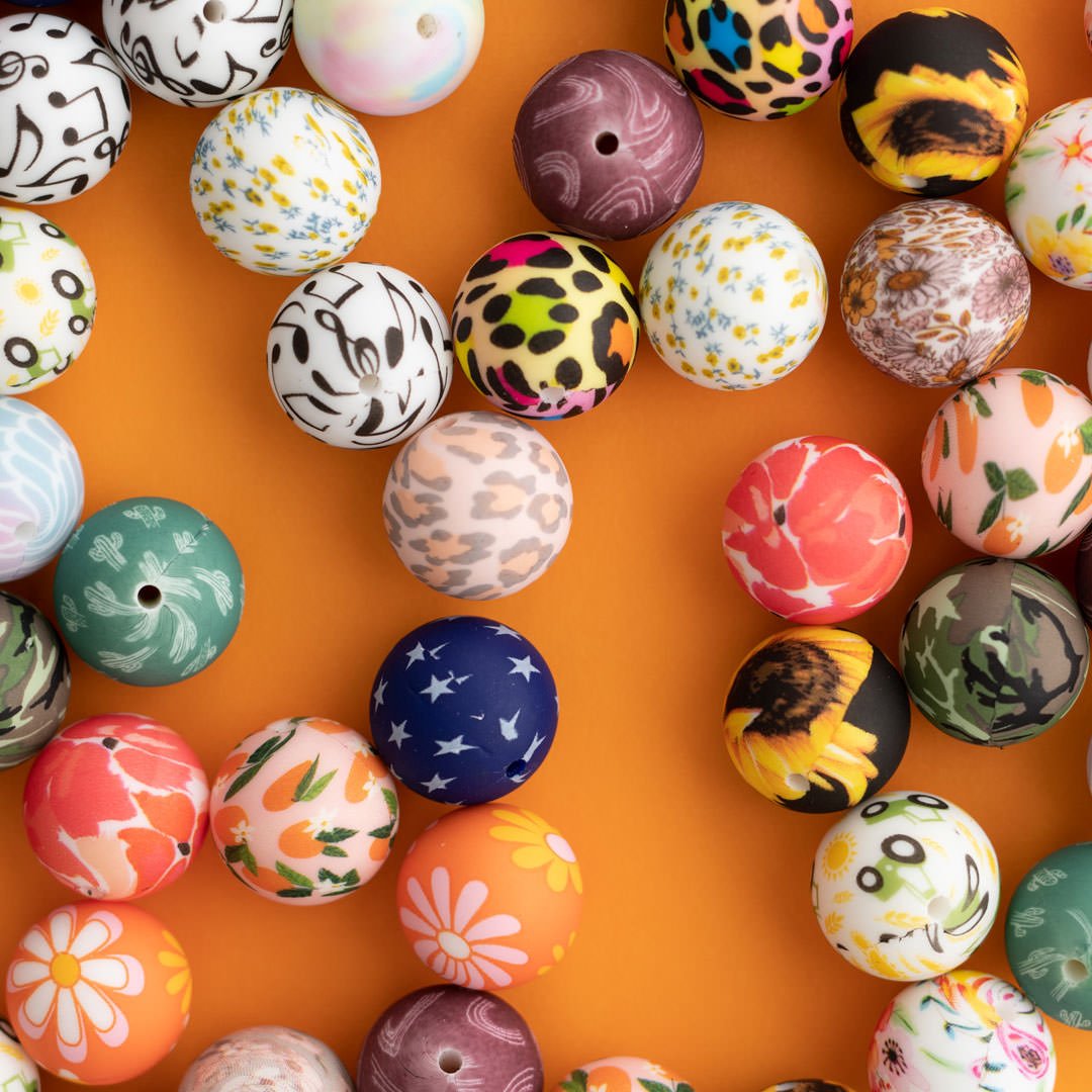 Silicone Print Beads – Cara & Co.