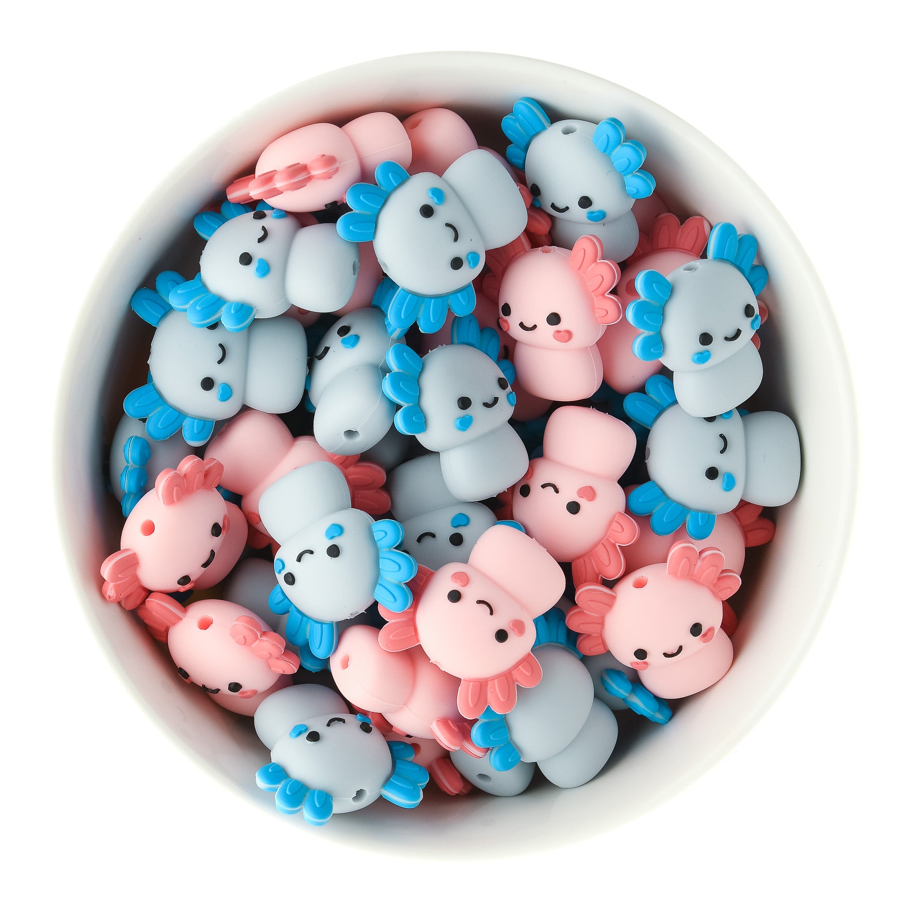 3D Axolotl Silicone Focal Beads | Cara & Co.