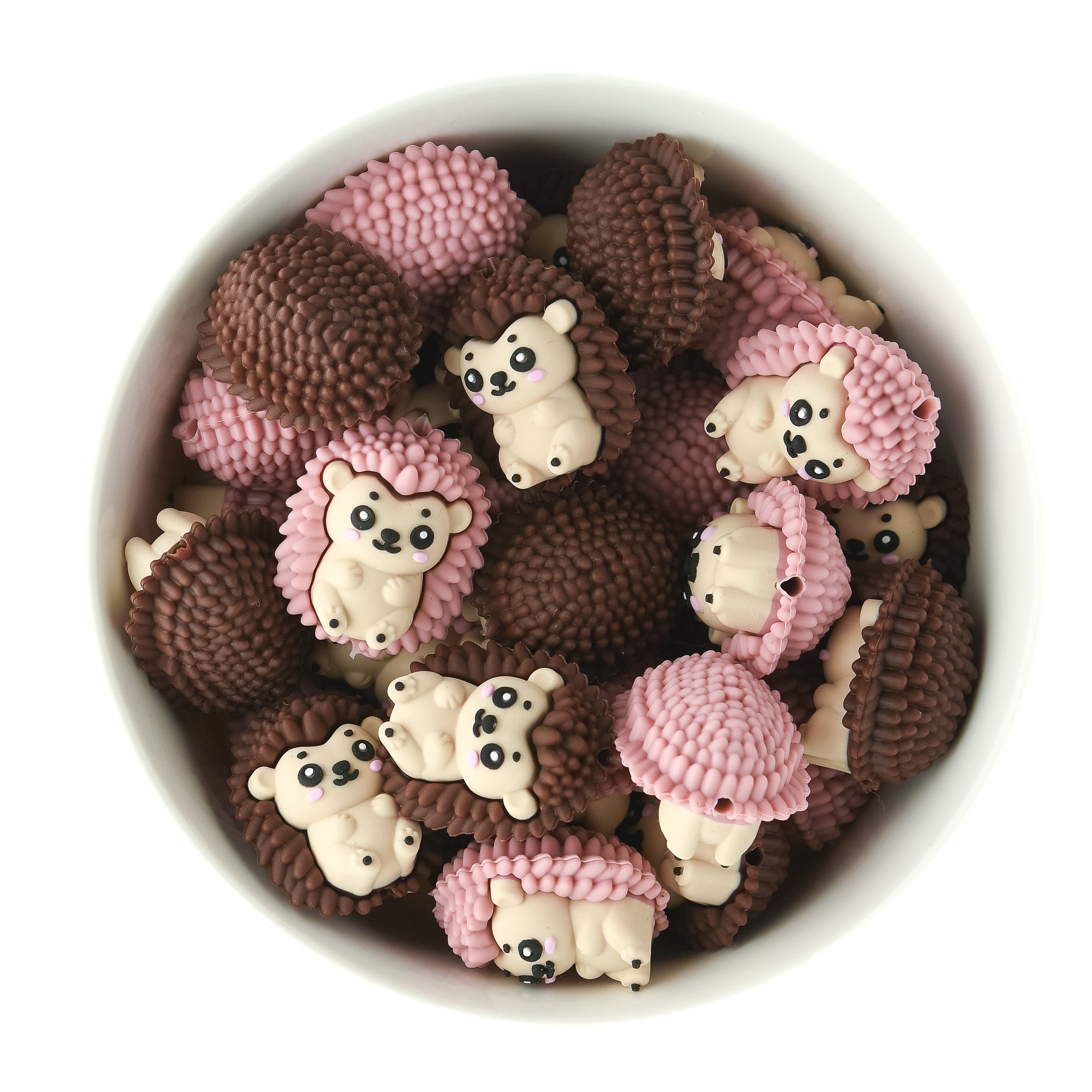 3D Hedgehog Silicone Focal Beads | Cara & Co.