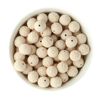 Embossed Silicone Round Beads | Cara & Co.