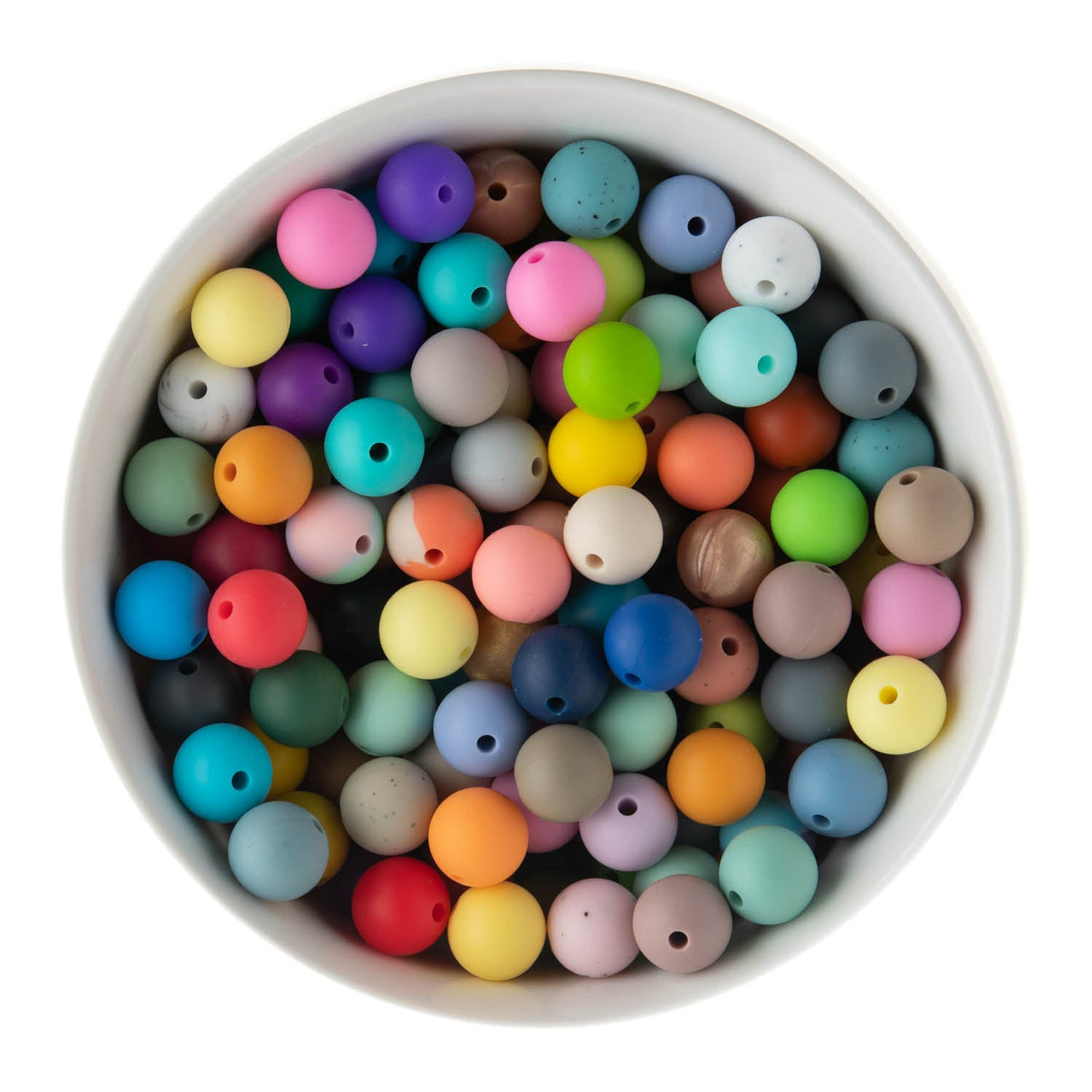 12mm Round Silicone Beads | Cara & Co.