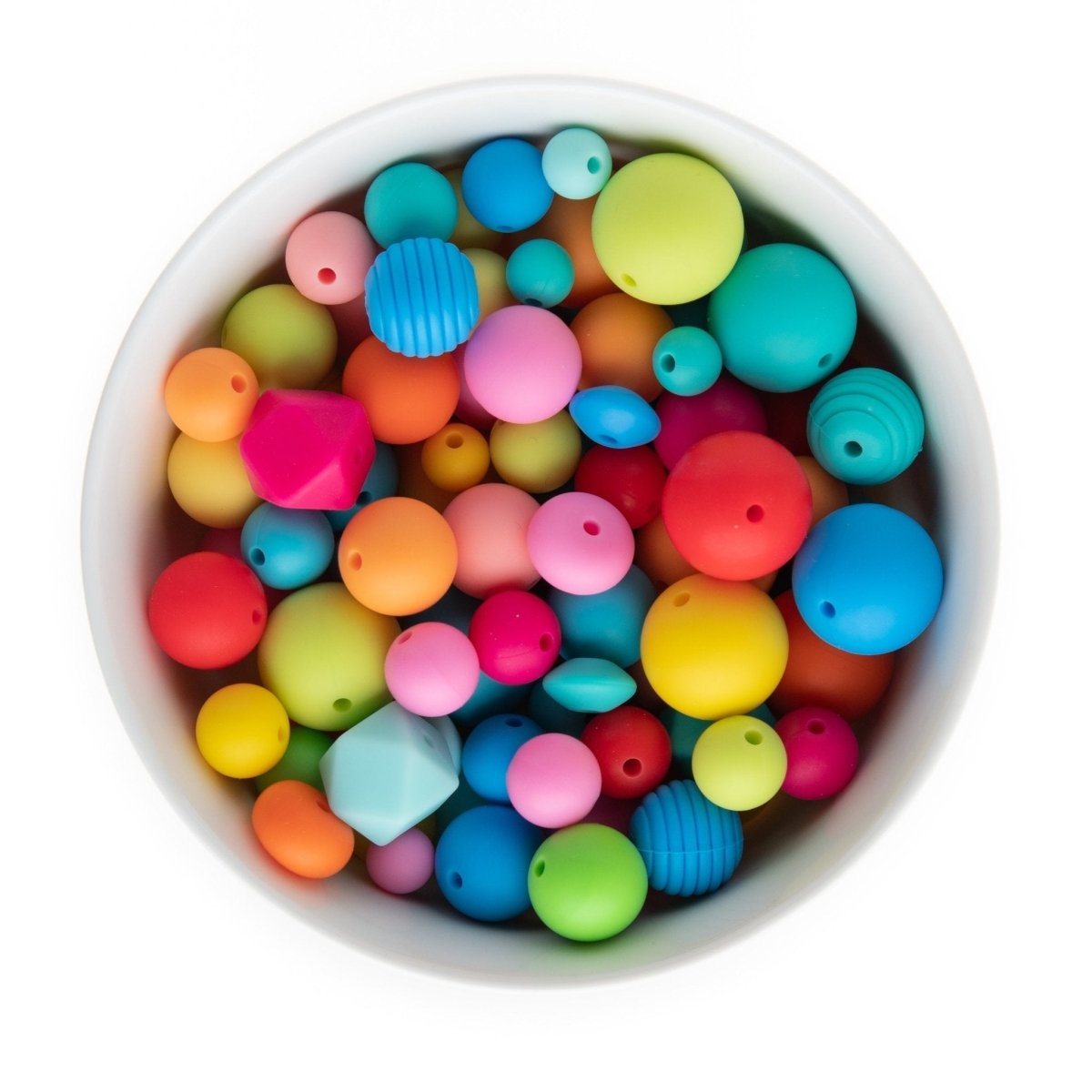 Rainbow Brights Assorted Silicone Bead Packs | Cara & Co.
