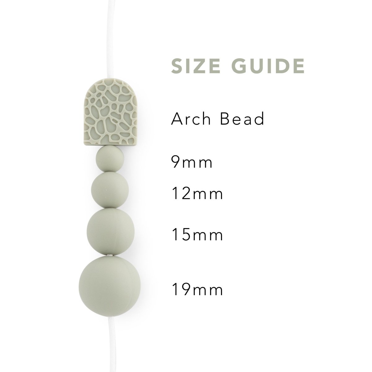 Arch Silicone Focal Beads | Cara & Co.