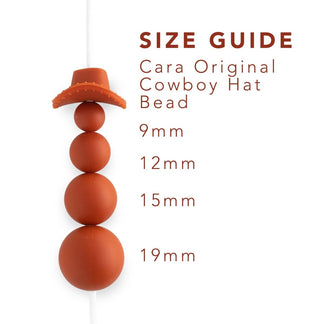 Cowboy Hat Silicone Focal Beads | Cara & Co.