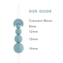 Crescent Moon Silicone Focal Beads | Cara & Co.