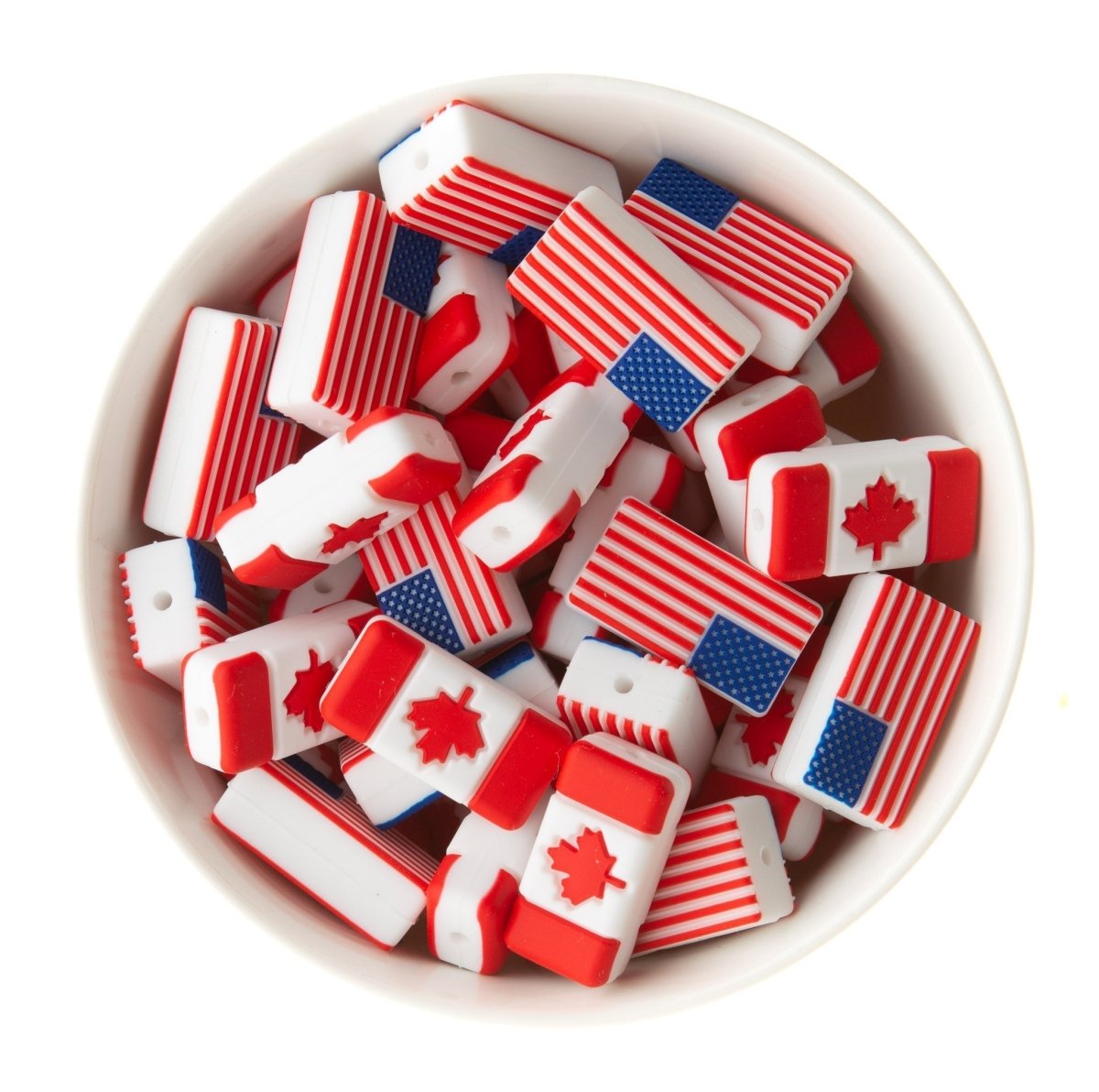 Flag Silicone Focal Beads | Cara & Co.