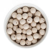 Embossed Silicone Round Beads | Cara & Co.